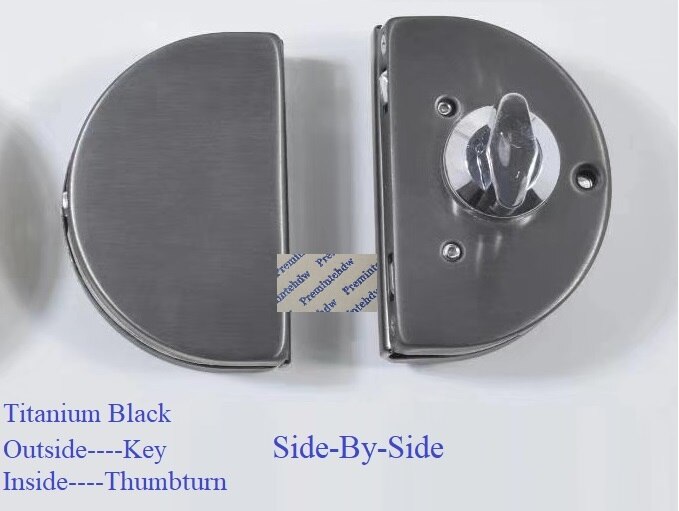 Stainless Steel Half Circle Entrance Frameless Glass Door Lock With ...