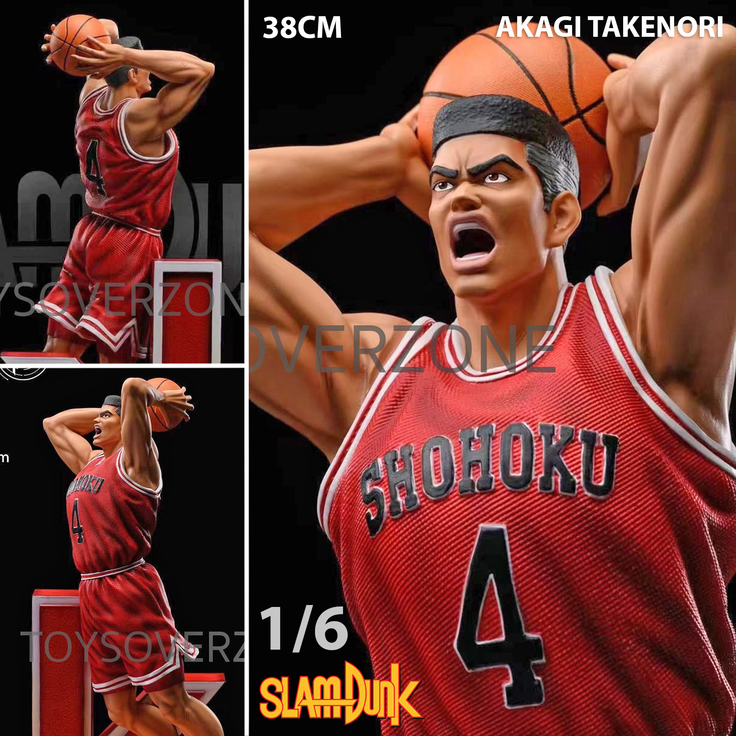 Figure ฟิกเกอร์ ZX Studio จากการ์ตูนเรื่อง Slam Dunk Shohoku สแลมดังก์ ทีมโชโฮคุ Takenori Akagi ...