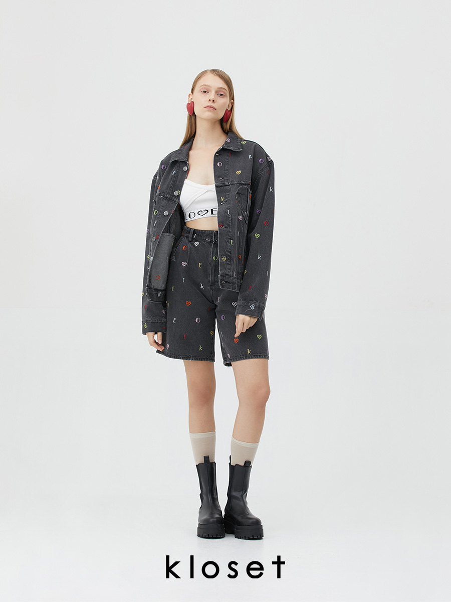 KLOSET Embellished Jacket (PS22-T016) เสื้อคลุมแขนยาว ผ้าปัก - Kloset - ThaiPick