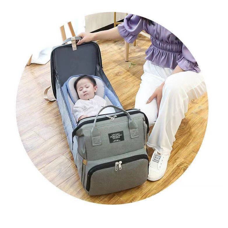Portable Mommy Change Baby Diaper Diaper Bed Bag Crib Travel TAVM DUM6 ...