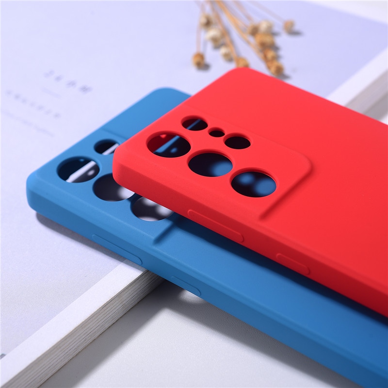 Original Samsung Galaxy S21 TPU Mobile Phone Case Bottom Closed Full Back Protective For S21 ...