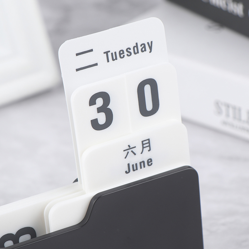 ChangAn Perpetual Calendar Diy Flip Calendar Crafts Home Office School ...