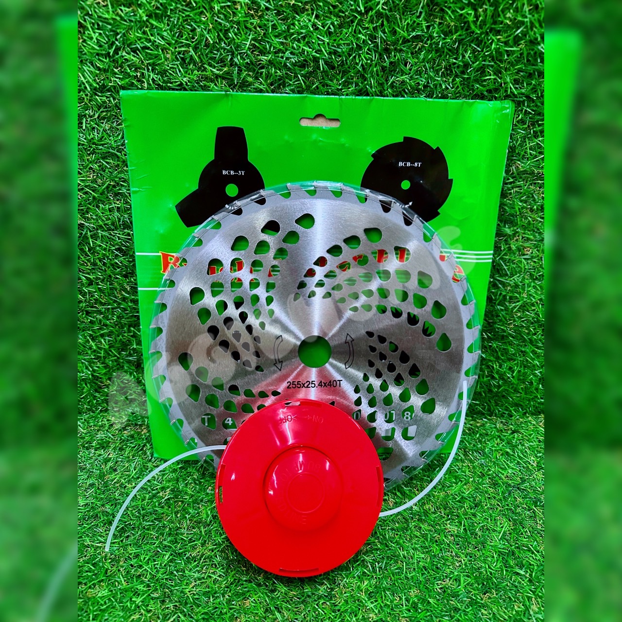 TREETOOLS SET อุปกรณ์ตัดหญ้า (กระปุกเอ็น+ใบวงเดือน) ตัดหญ้า อุปกรณ์ตัดหญ้า ใบมีดคมแข็งแรง กระปุก ...