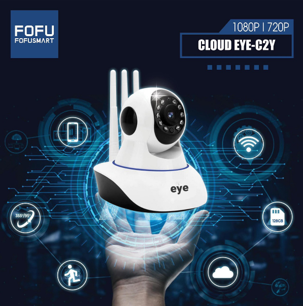 กล้องวงจรปิด IP WIFI Cloud Eye รุ่น FF-C2Y Full HD รองรับการเชื่อมต่อ ap hotspot สามารถโต้ตอบ ...