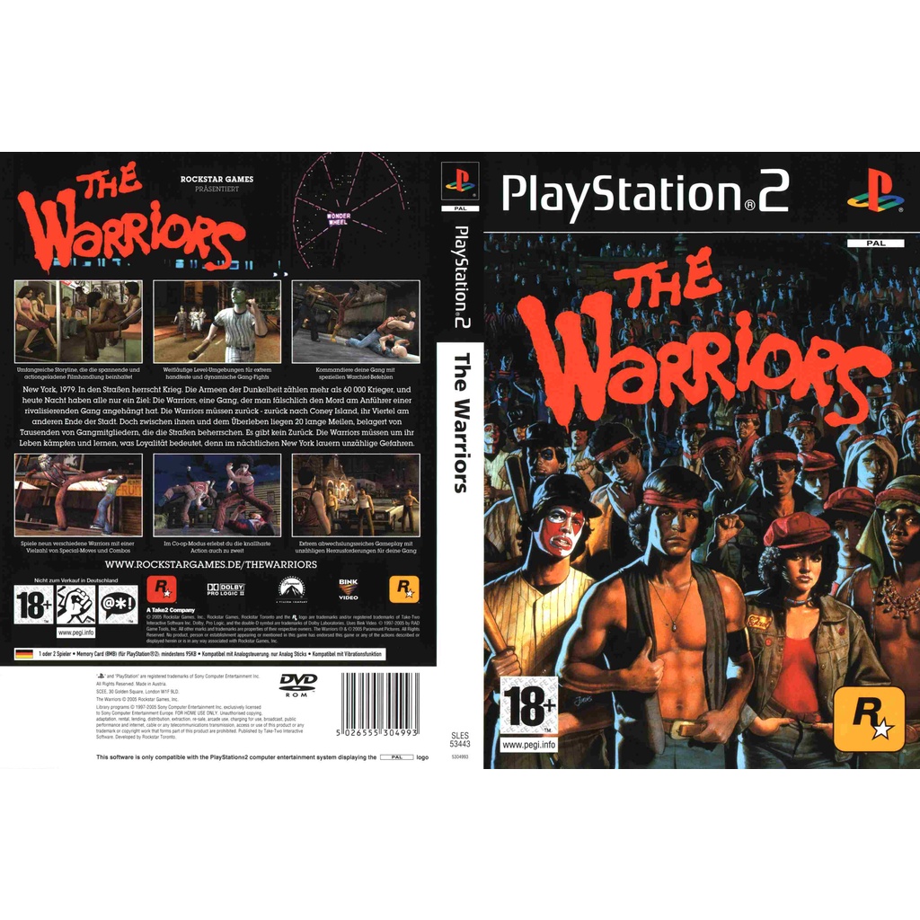แผ่นเกมส์ PS2 The Warriors คุณภาพ ส่งไว | Lazada.co.th