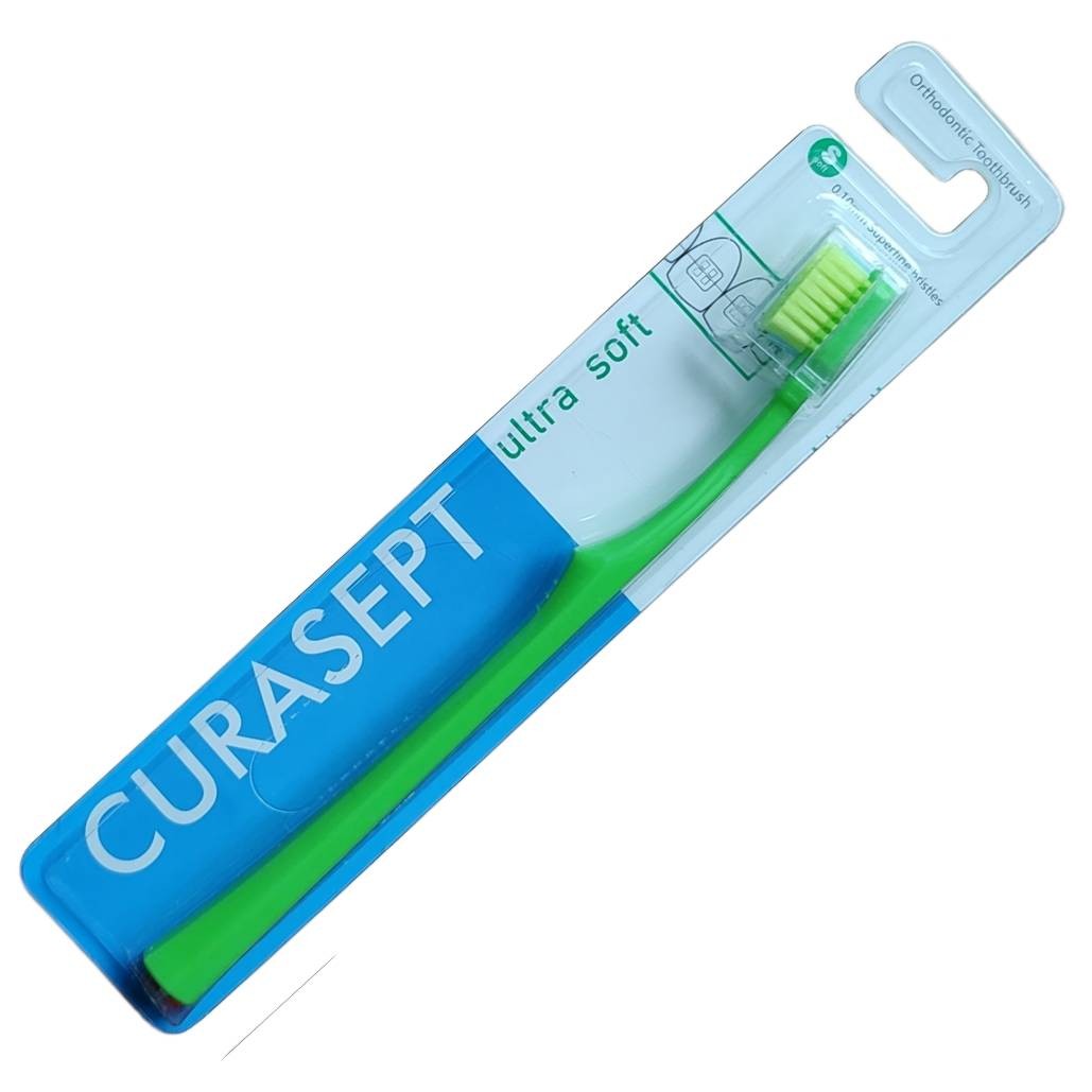 แปรงสีฟันสำหรับคนจัดฟัน ขนนุ่ม CURASEPT Orthodontic toothbrush | Lazada ...