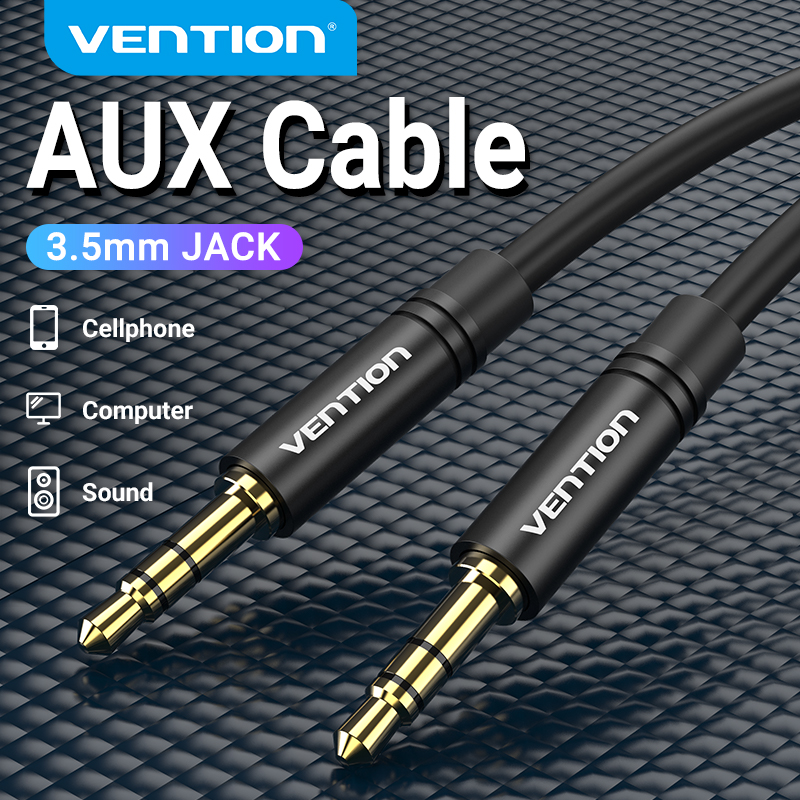 Vention Aux Cable 3.5mm Jack Audio 3.5mm สายaux Speaker Cable สาย aux ...