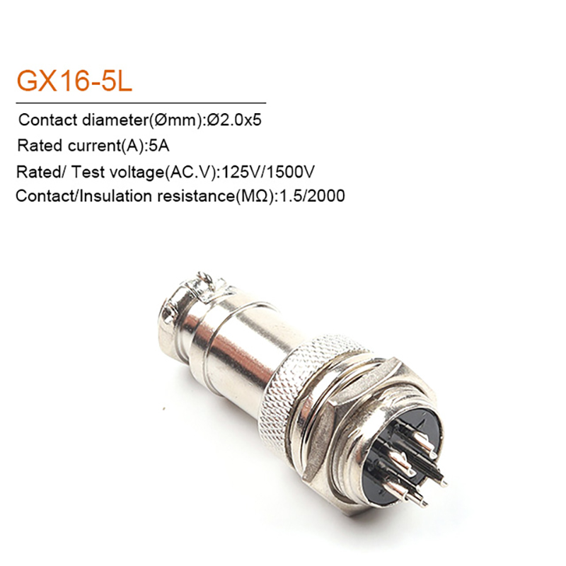 20211set GX16 Nut Type Male & Female Electrical Connector 2345678910 ...