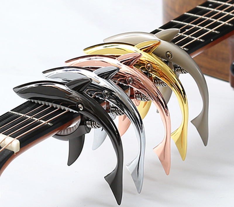 คาโป้ฉลาม (Shark capo) คาโป้กีตาร์โปร่ง กีตาร์ไฟฟ้า เบส คาโป้อลูมิเนีย ...