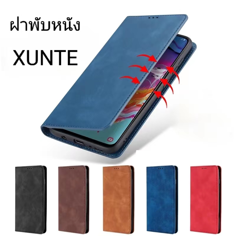 เคสฝาพับหนัง XUNTE ตั้งได้ สำหรับ Samsung A15 A55 A35 A25 A05 A05S A14 A24 A34 A54 A04 A03 A04S ...