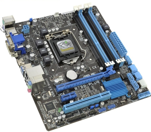 เมนบอร์ด Asus B75M-PLUS-ASUS H61M-D Socket 1155 DDR3 มี VGA ออนบอร์ด ...