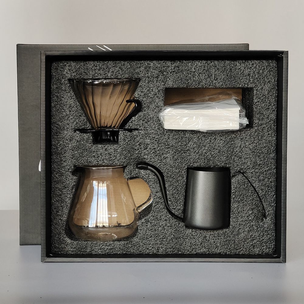 Hand Drip V60 Coffee Maker Gift Box Set Outing Portable Brew Coffee Pot ...