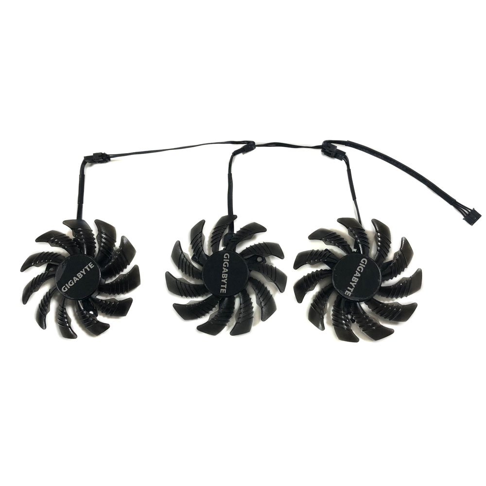 3PcsSet 75MM GA81S2U Video RX 5600 5700 XT GPU Cooler For GIGABYTE ...