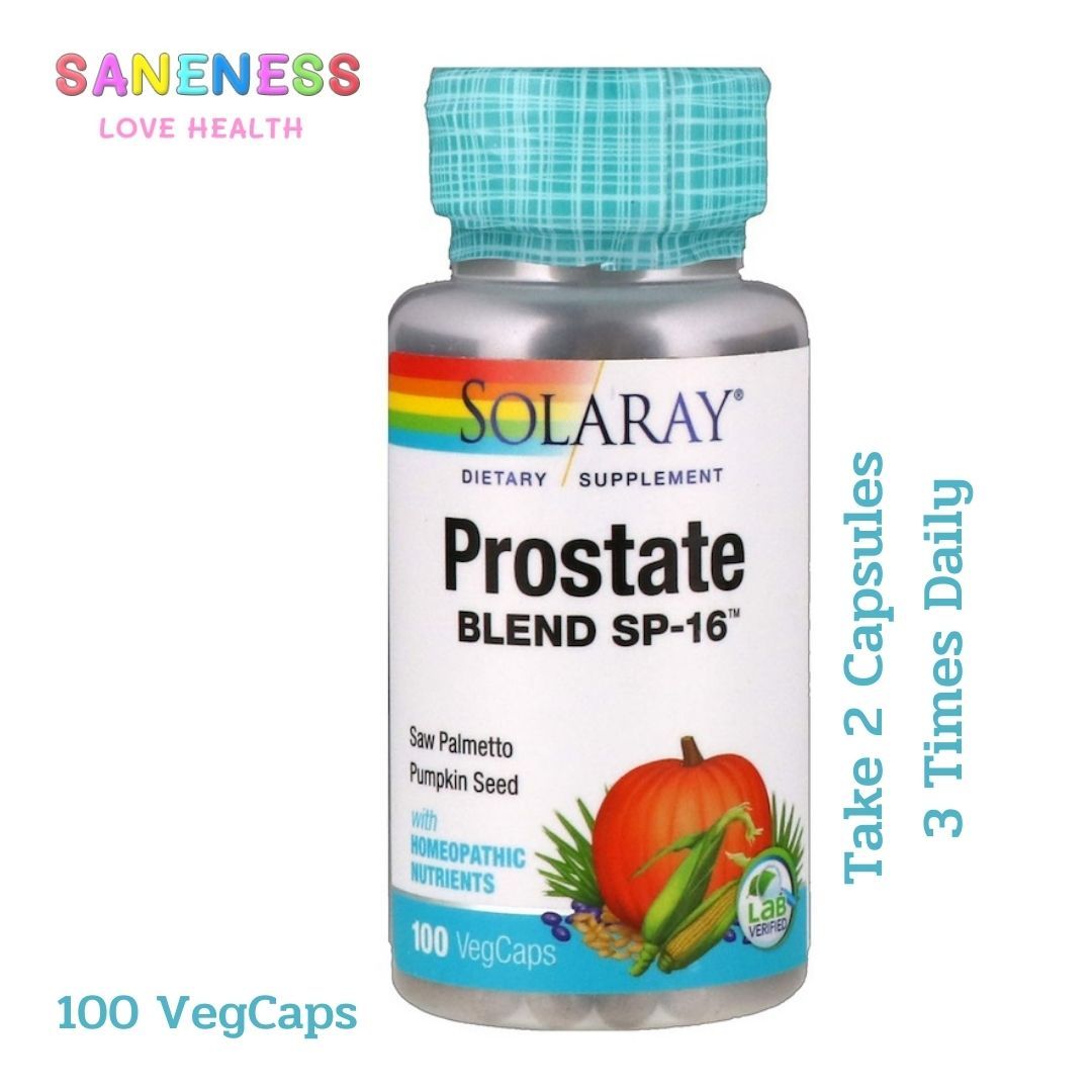 Solaray Prostate Blend SP-16 (100 VegCaps) สารสกัดจากสมุนไพร บำรุงต่อม ...