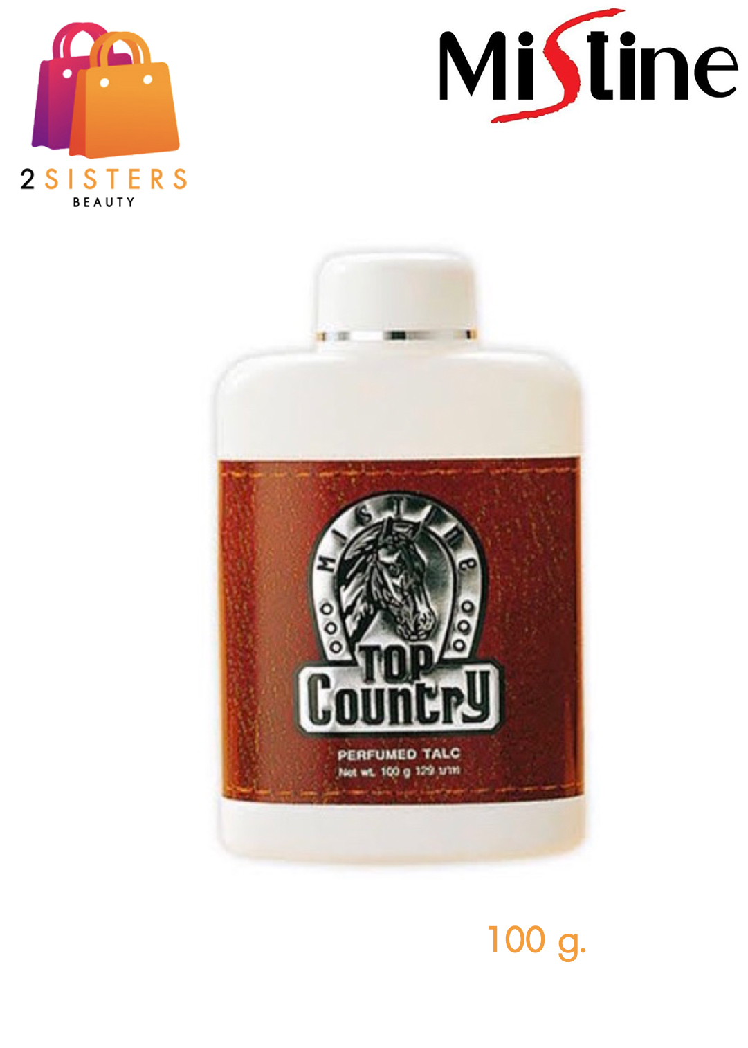 แป้งหัวม้า มิสทิน ท็อป คันทรี่ Mistine Top Country Perfumed Talc 100 g. | Lazada.co.th