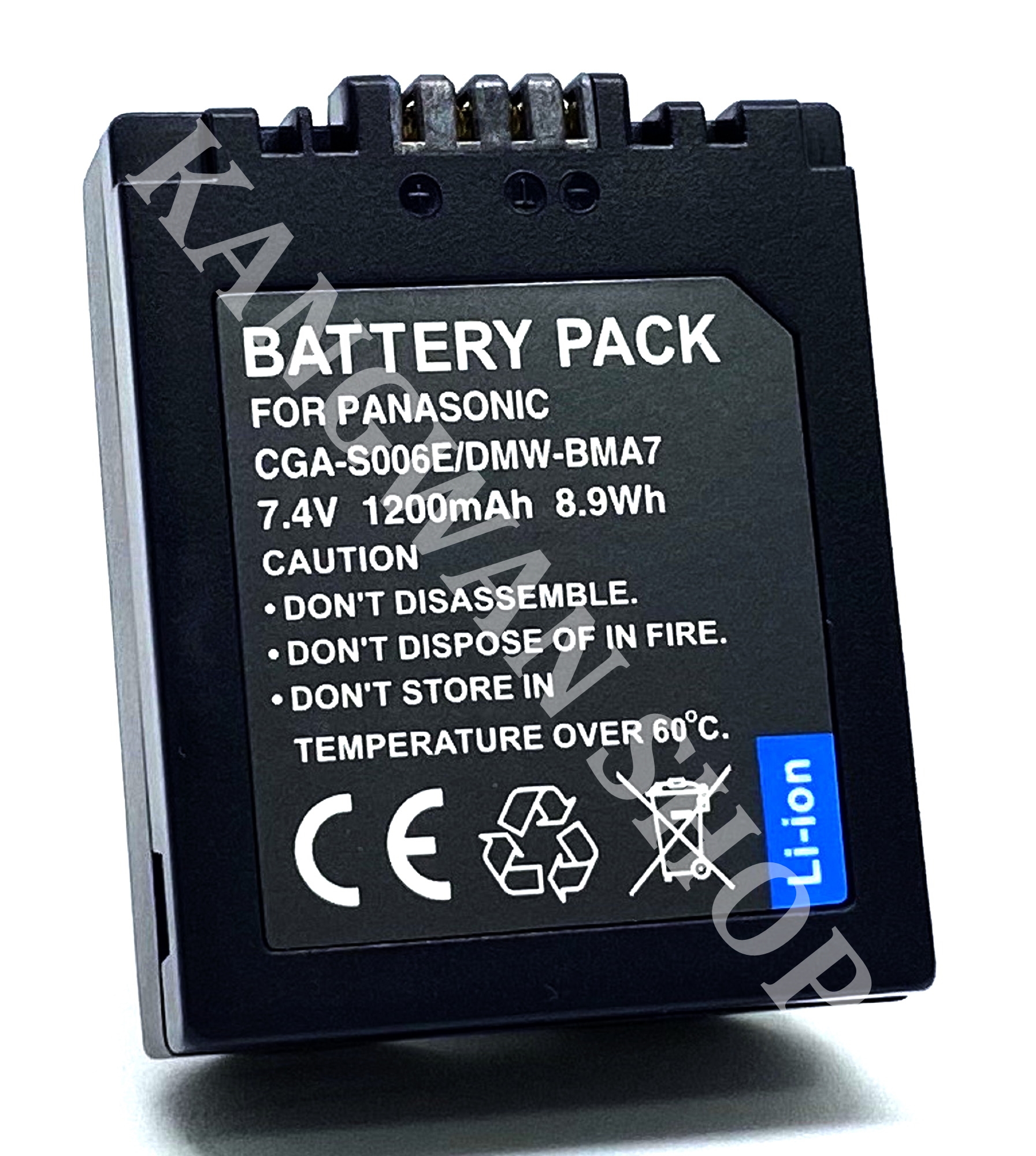CGA-S006 Camera Battery Panasonic แบตเตอรี่กล้องพานาโซนิค รหัสแบต CGR-S006E / CGA-S006A / CGR ...