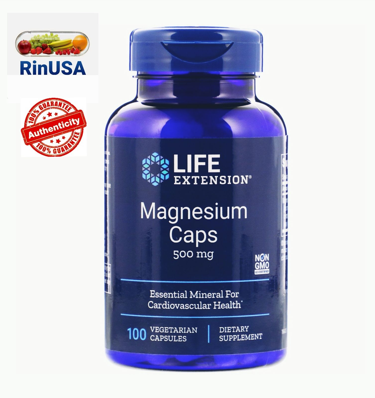 Life Extension Magnesium Caps, pure แมกนีเซียม หลายฟอร์ม ในเม็ดเดียว ...