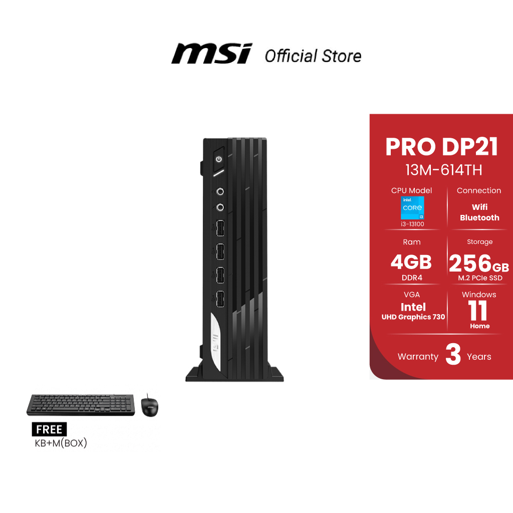 MSI MINI PC CUBI 5 10M-282TH / i7-10510U / 8GB / SSD 512GB / Windows 11 Home[Pre-Order จัดส่ง ...