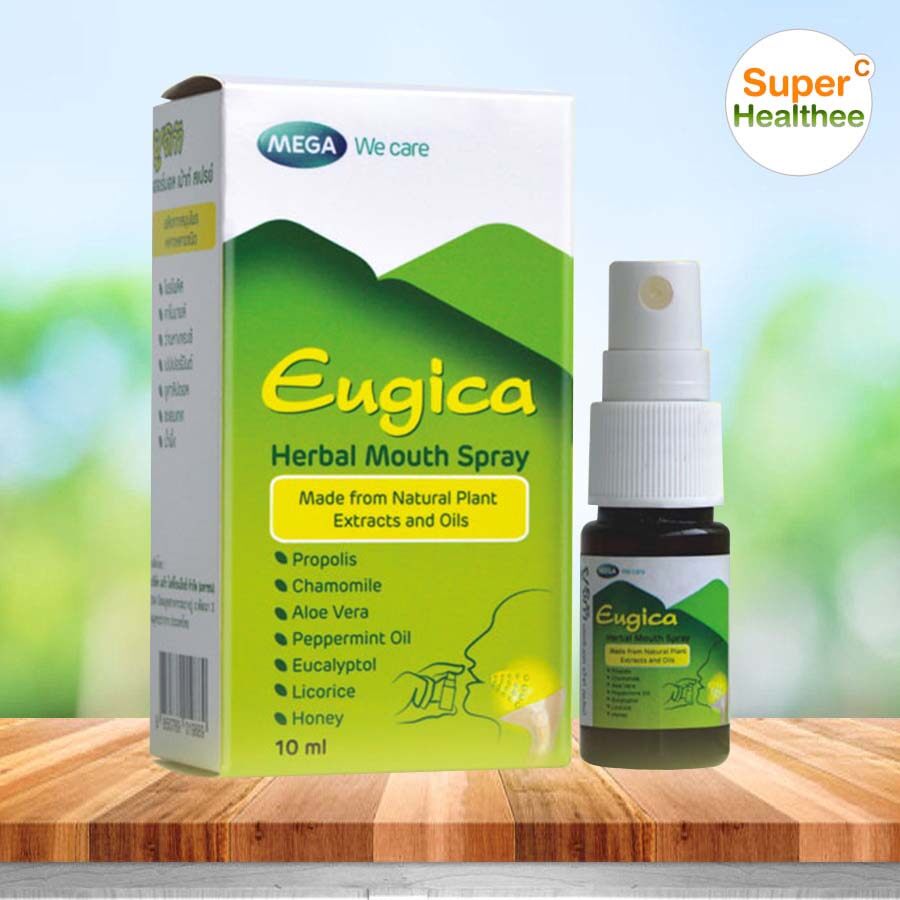 Mega We Care Eugica Herbal Mouth Spray 10ml เมก้าวีแคร์ ยูจิก้า เฮอร์ ...