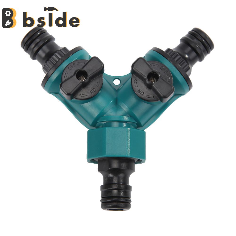 Garden Hose Pipe Splitter Plastic Water Quick Connector Irrigation Tool ...