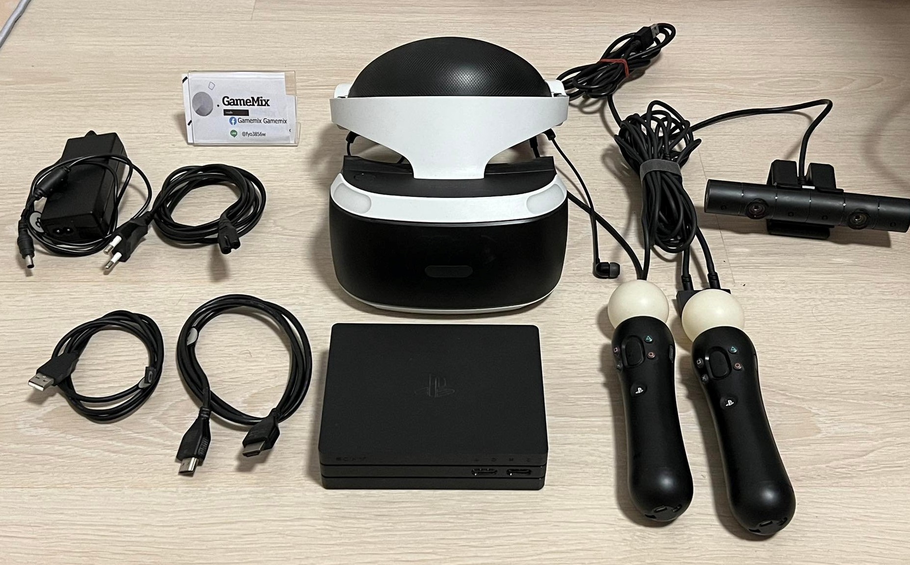 แว่น Playstation VR Gen 2 อุปกรณ์ครบ พร้อม MOVE 2 ตัว ขาดกล่อง (ไม่มี ...