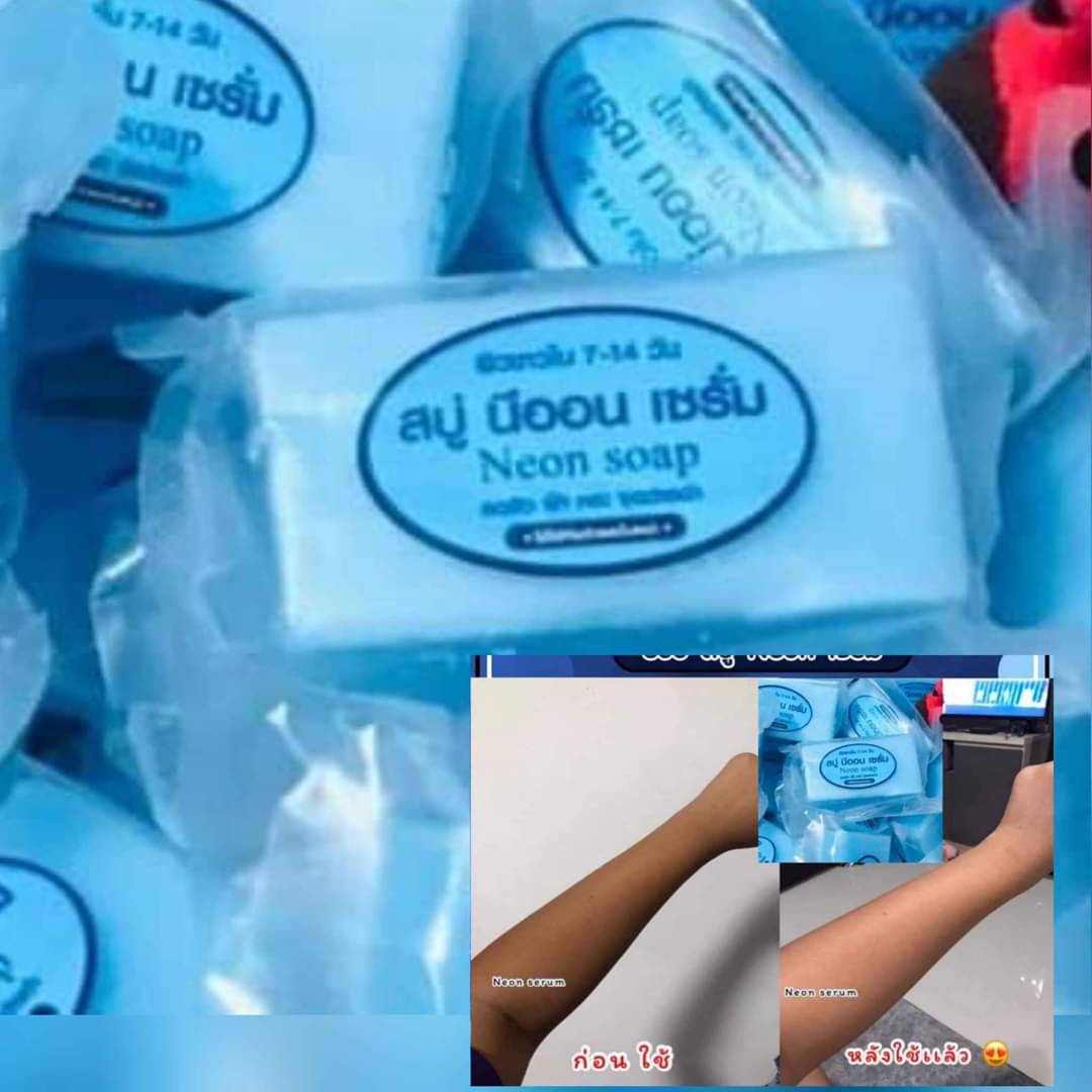 Neon Plus Soap สบู่นีออนพลัส กลิ่นหอมฟองเยอะดับกลิ่นกายได้ดี 35g. ( 6 ...