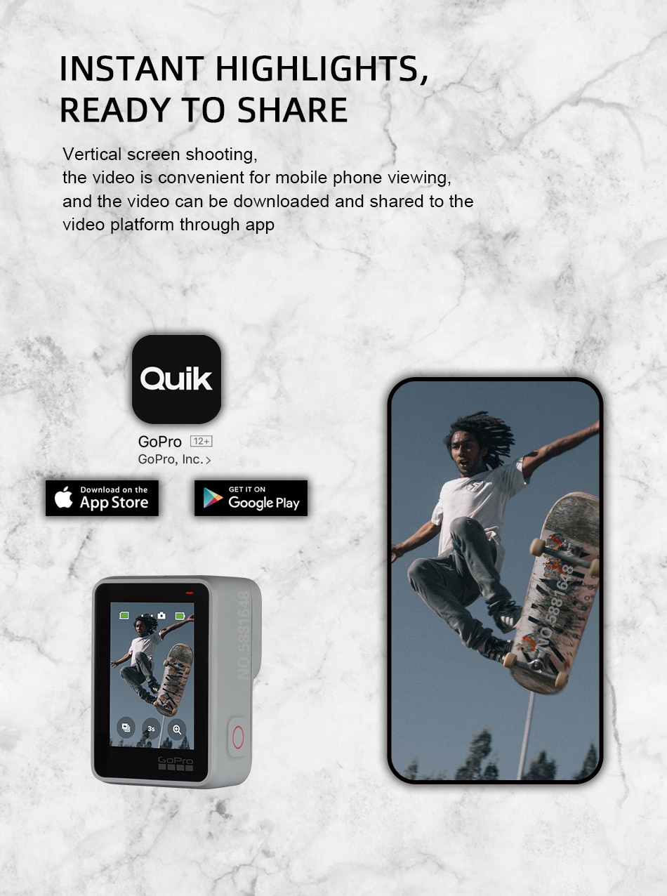 COD กล้องกีฬา Ultra HD สำหรับ Gopro Hero 7 White Skiing And Cycling ...