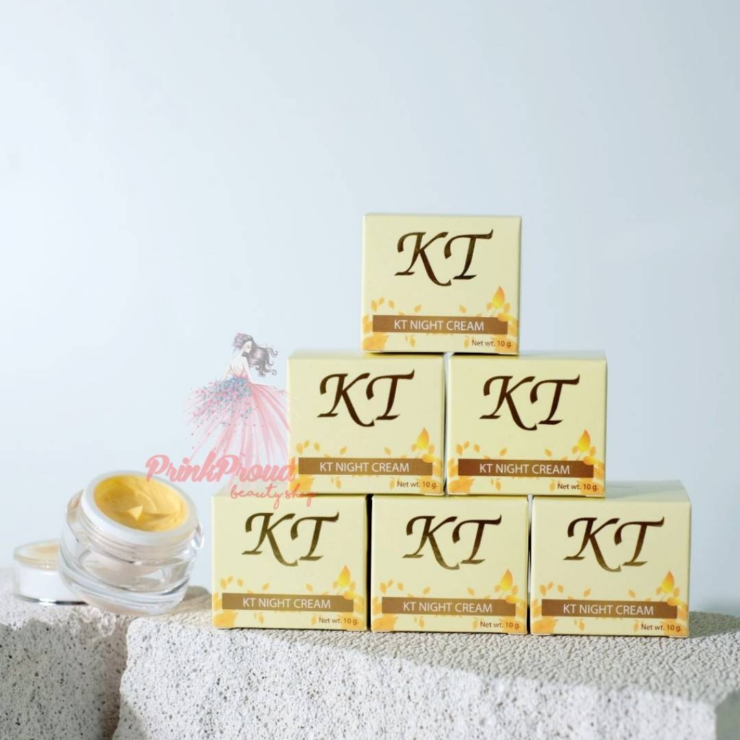 (ุ6ชิ้น) KT Night Cream 10g. ผลิตภัณฑ์บำรุงผิวหน้า ขาวใส พริ้งพราว ...