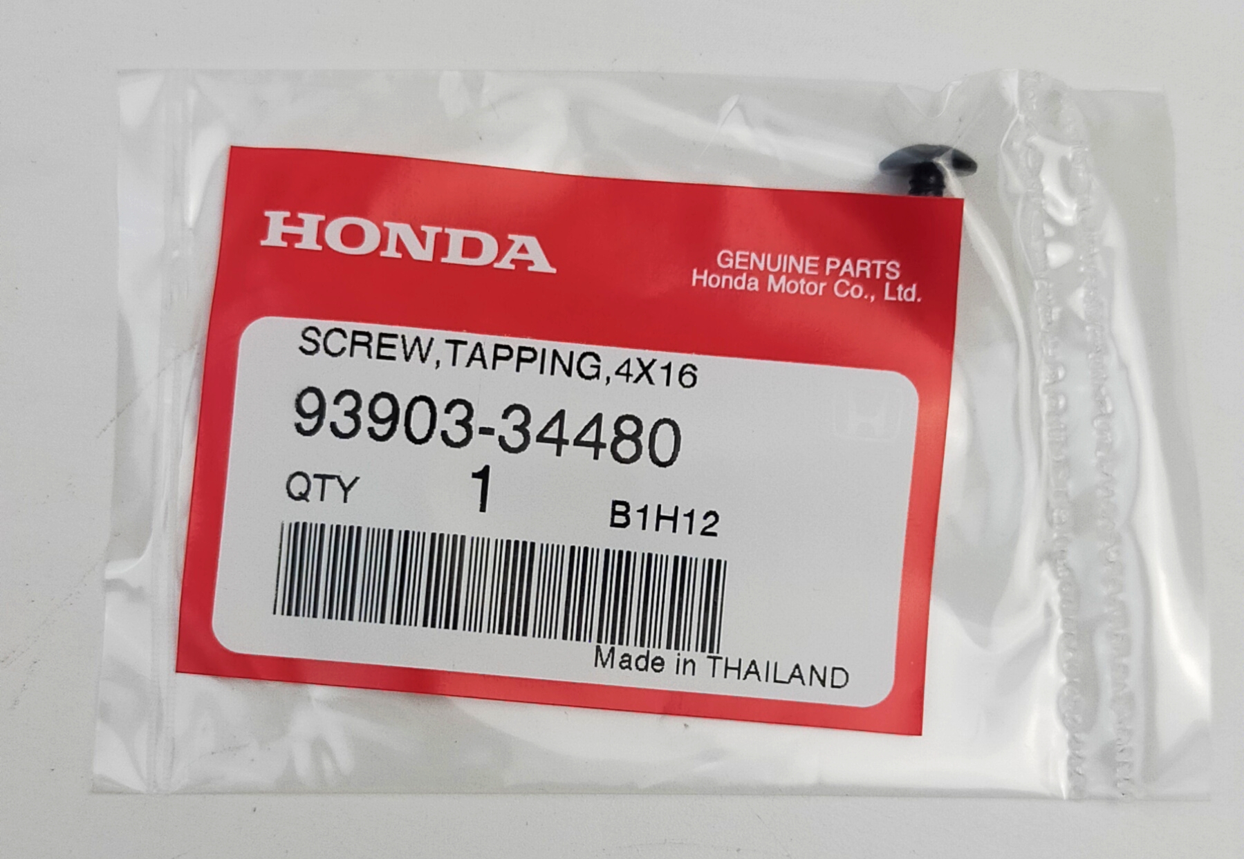 93903-34480 สกรูเกลียวปล่อย, 4x16 Honda แท้ศูนย์ | Lazada.co.th