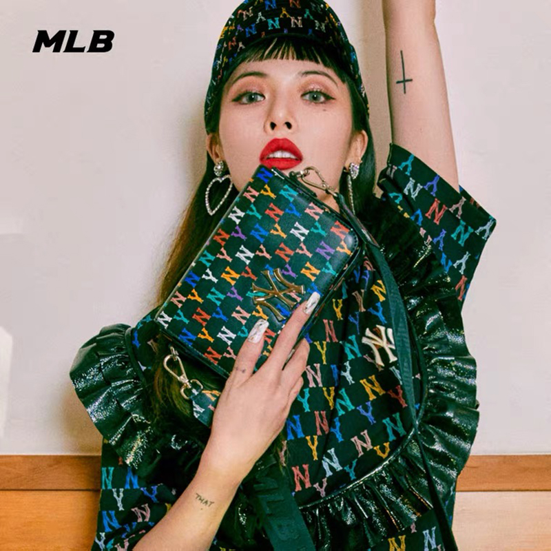 2022 new กระเป๋า MLB shoulder bag แท้ camera crossbody bags NY UNISEX ...