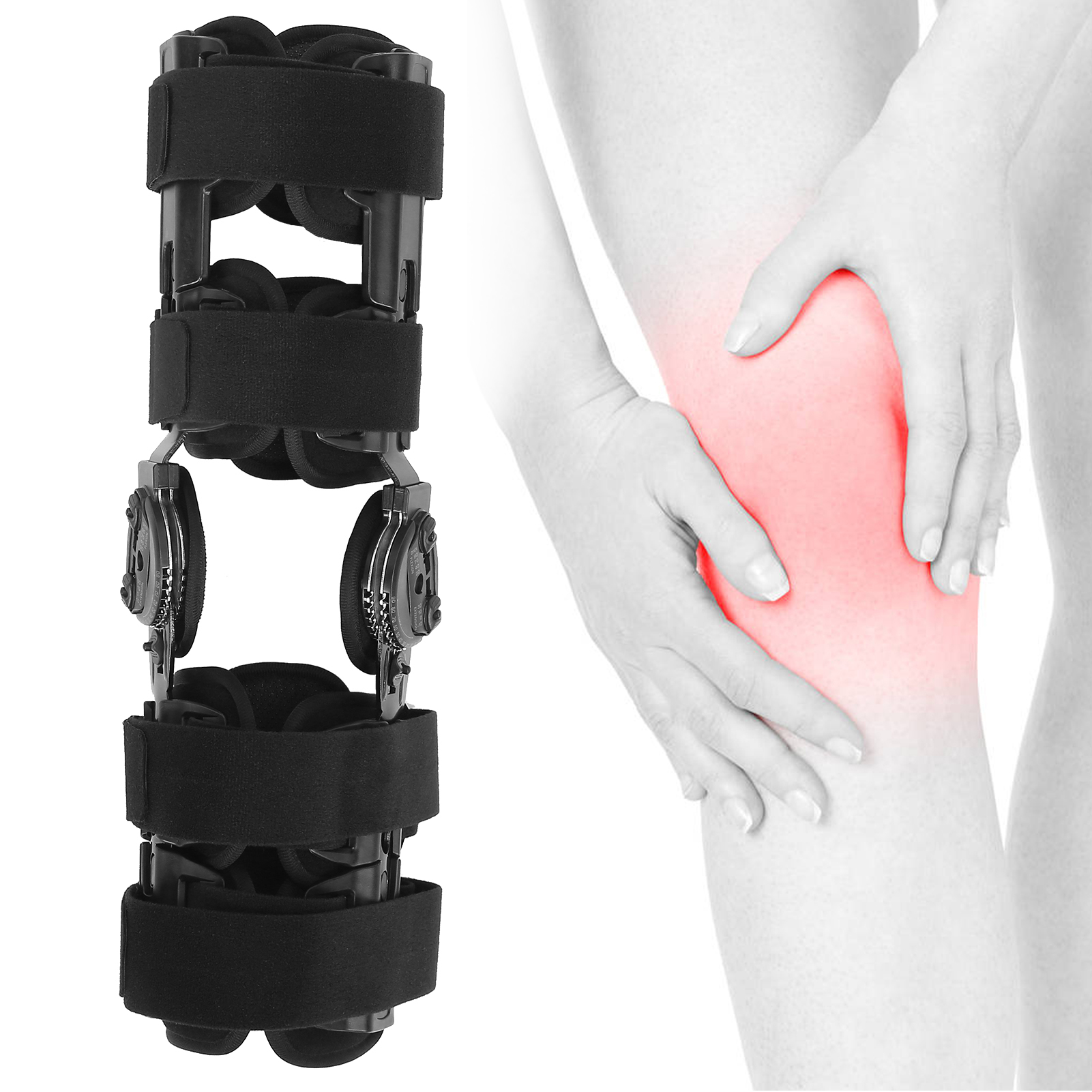 Hinged Immobilizer Knee Brace Postoperation Knee Recovery Stabilizer ...