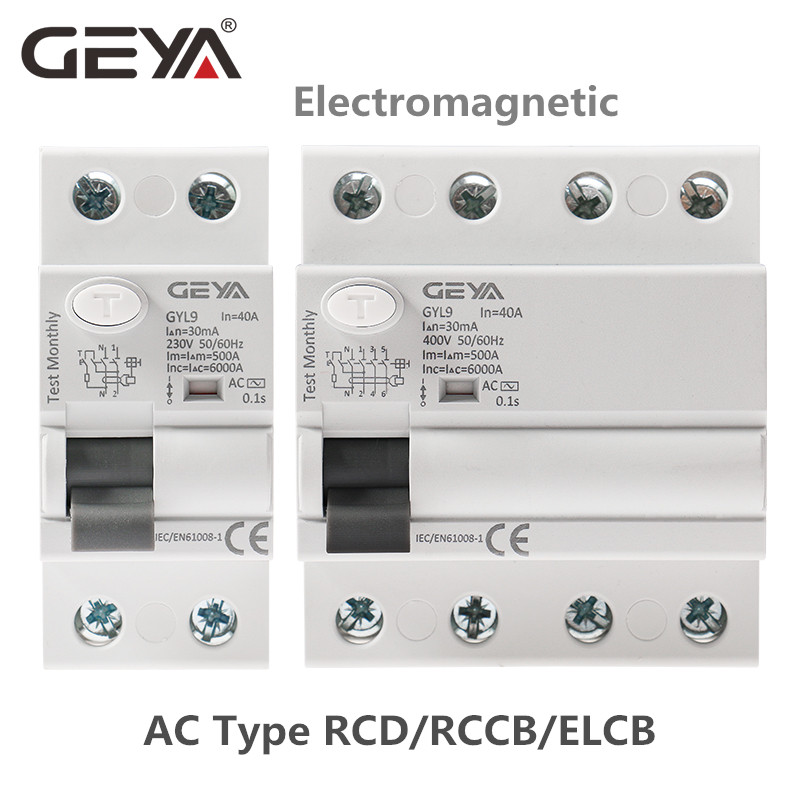 GEYA GYL9 Type AC Electro magnetic Breaker ELCB RCCB Electric 3P+N 25A ...
