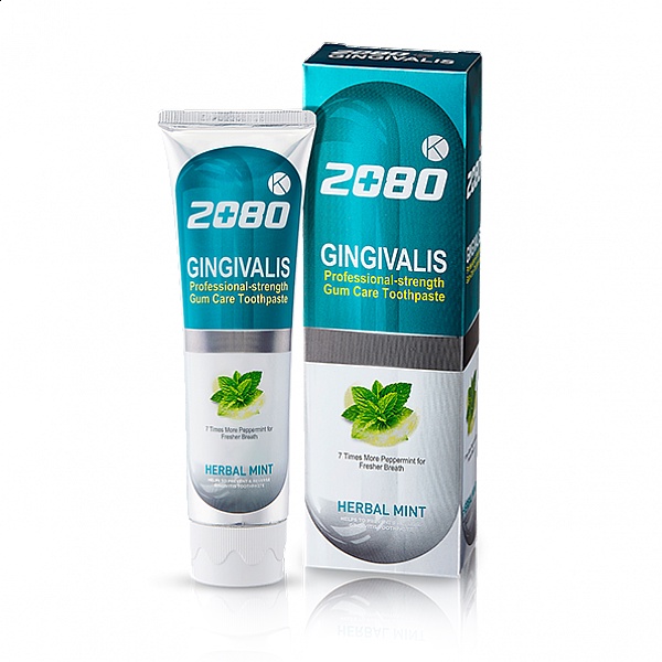 2080 gingivalis toothpaste ยาสีฟันลดการอักเสบของเหงือก รสออริจินอล/ รสมิ้นท์ original /herbal ...