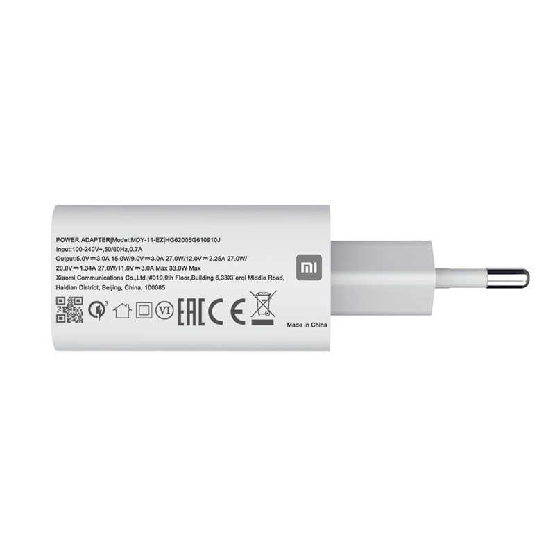 Xiaomi Redmi Note10 Pro Fast Charger QC3.0 33W Turbo Charge Adapter ...