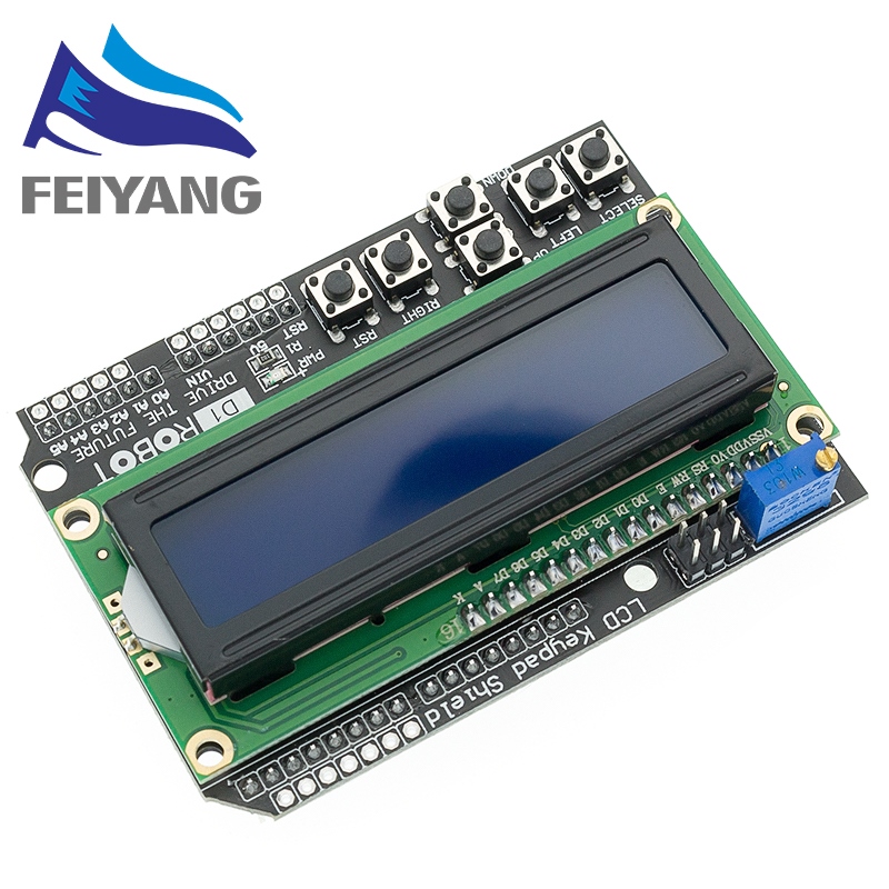 10PCS 1602 LCD display module Keypad Shield Duemilanove 16x2 LCD1602 ...