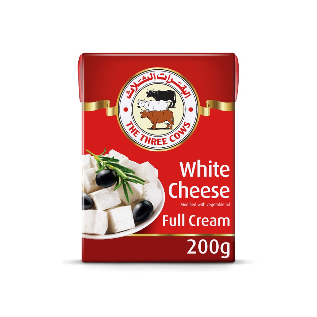♜The Three Cows White Feta Cheese 200g ++ เดอะทรีโคว์ไวท์ชีส เฟต้าชีส ...