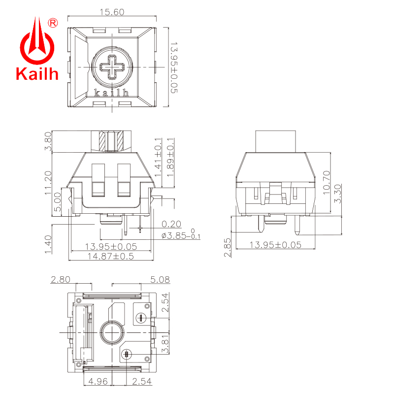 kailh box Silent Switch Mechanical Keyboard diy RGB SMD Pink Brown ...