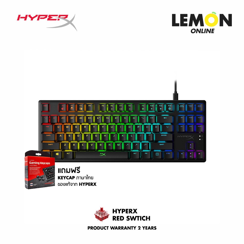 แป้นพิมพ์สำหรับเล่นเกม HyperX Alloy Origins 60 Mechanical Gaming ...
