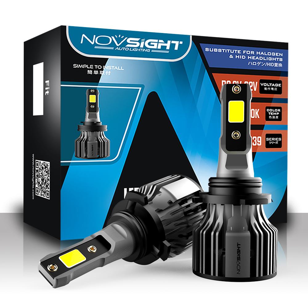 Novsight n39 หลอดไฟ h4 2ชิ้น LED รถยนต์ ไฟหน้ารถ 72วัตต์ H7 H11 H13 ...