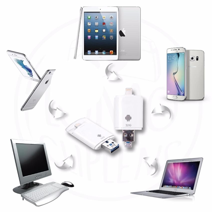 iDrive - iDiskk Pro 128GB LX-806 USB 3.0 แฟลชไดร์ฟสำรองข้อมูลสำหรับ ...