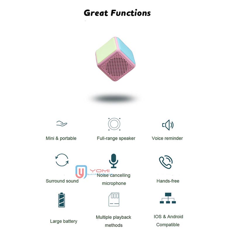 r Speaker Stereo Music Surround Bass Square Bluetooth Speaker ...