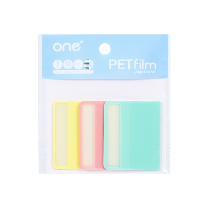 ฟิล์มโน้ตดัชนี 1.9x1.6" คละสีพาสเทล(10แผ่น/สี) ONE 1257 - OfficeMate ...