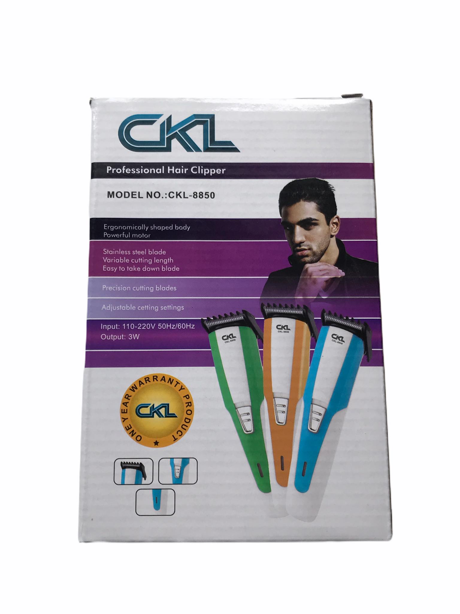 ปัตตาเลี่ยนไร้สาย สำหรับตัดแต่งทรงผม CKL-8850 คละสี - N-A Mobile IT - ThaiPick