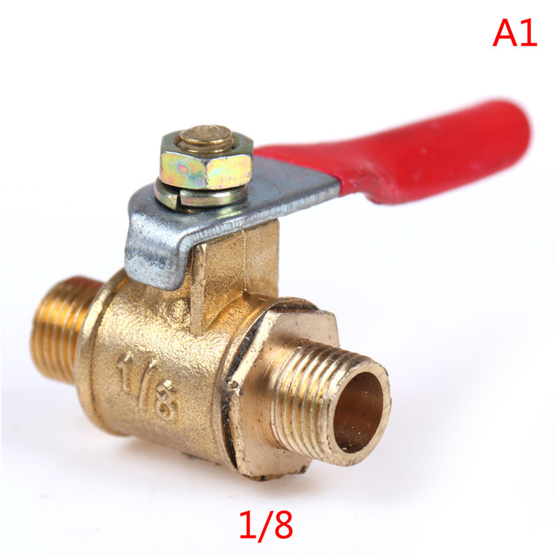 Ministar Brass Ball Valve 1/8" 1/4" 3/8" 1/2" Male to Male BSP Thread ...