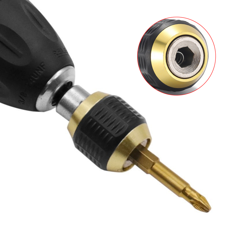 60mm Keyless Drill Chuck Screwdriver Impact Driver Adaptor 14 Hex Shank ...