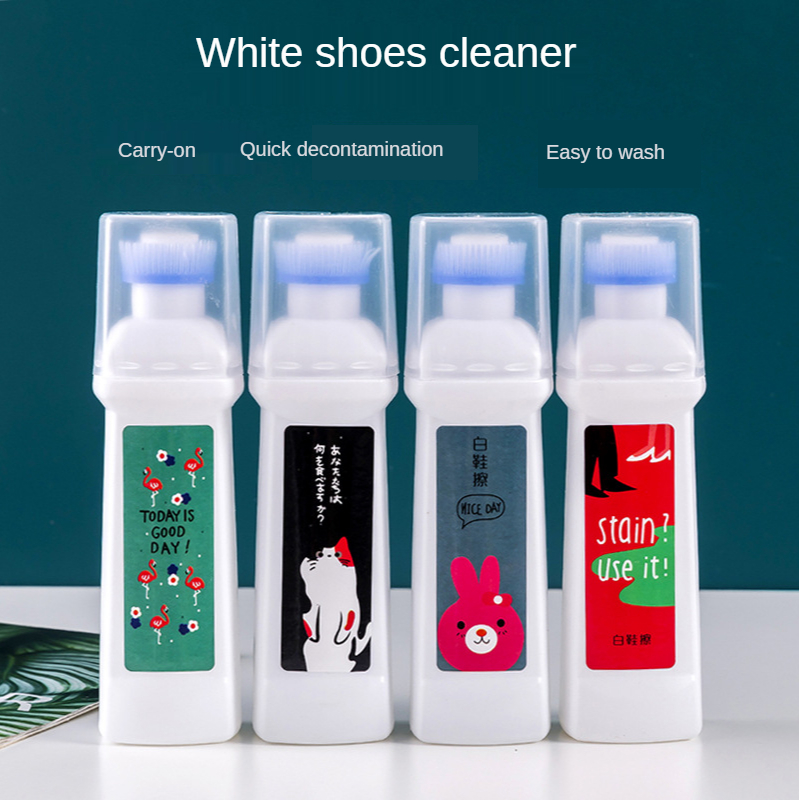 【Clean Store】White shoe brush cleaning น้ำยาทำความสะอาดรองเท้า a white ...
