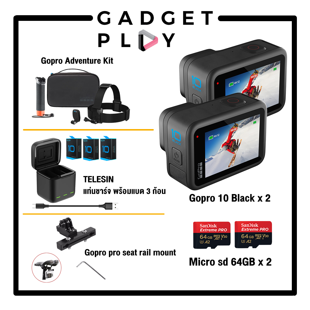 GoPro 9 Black สินค้าใหม่ ประกันศูนย์ไทย กล่องซีล gopro9 แถมฟรี กระจกกันรอย 3ชิ้น - NewGenCamera ...