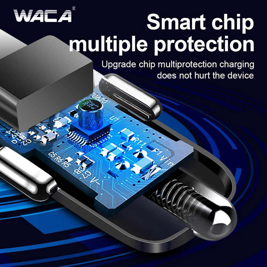 Promotion!! WACA 3 พอร์ต USB Charger Car 36W ที่ชาร์จแบตในรถ Quick ที่ชาร์ตสำหรับซัมซุง for ...