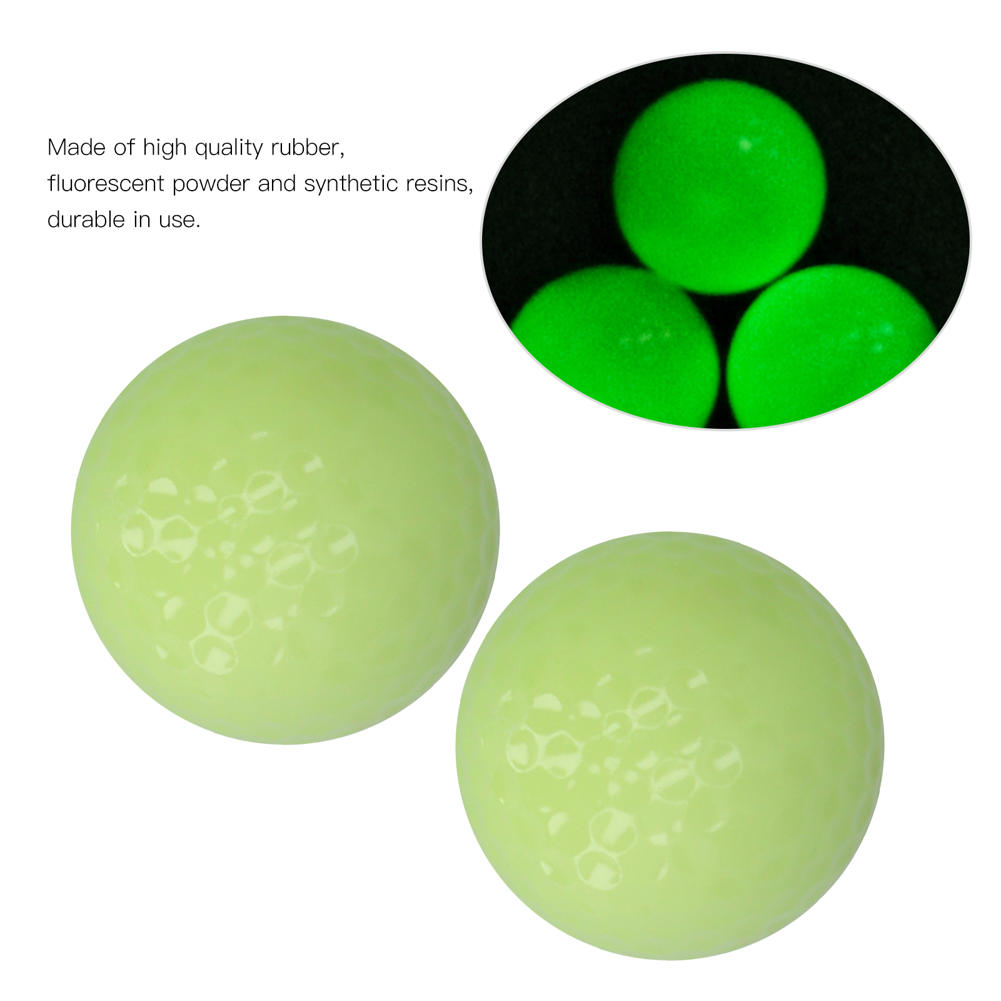 6pcs/set Luminous Golf Ball Double Layer Night Fluorescent Golfballs ...
