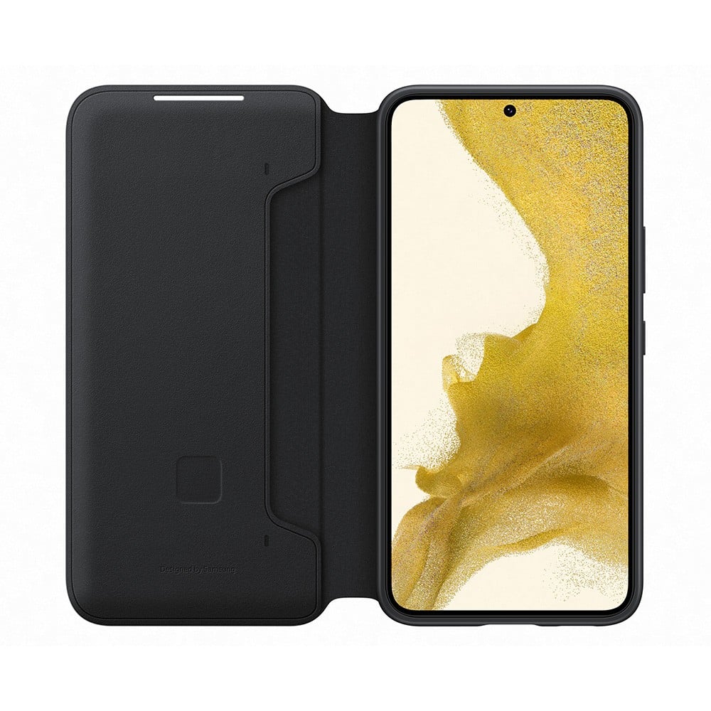 Official Samsung Smart LED View Cover Black Case for Galaxy S22 ...